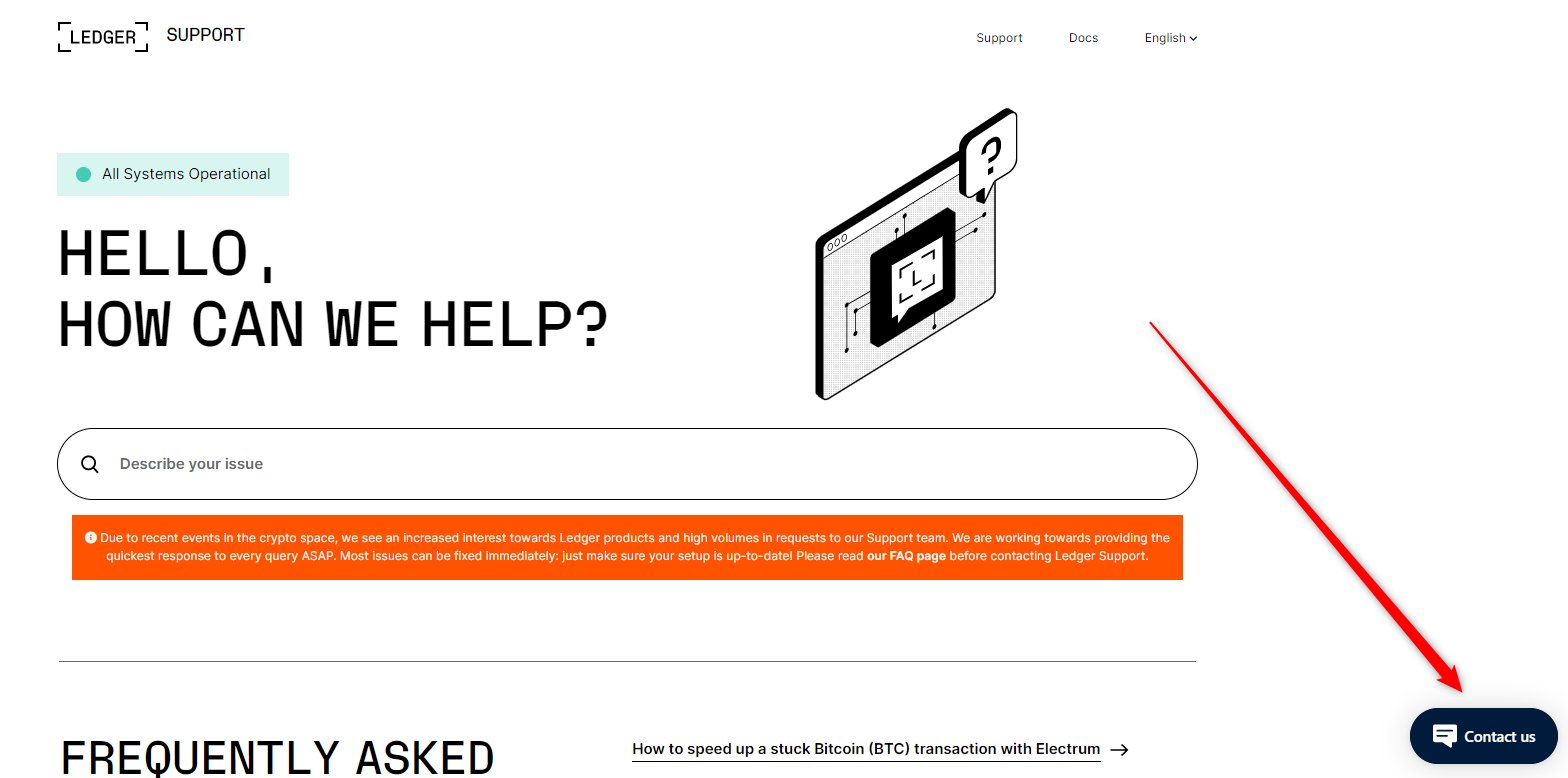 Ledger Support on Twitter: "@FernandoLin7 No worries! You can get in touch with our support team ...