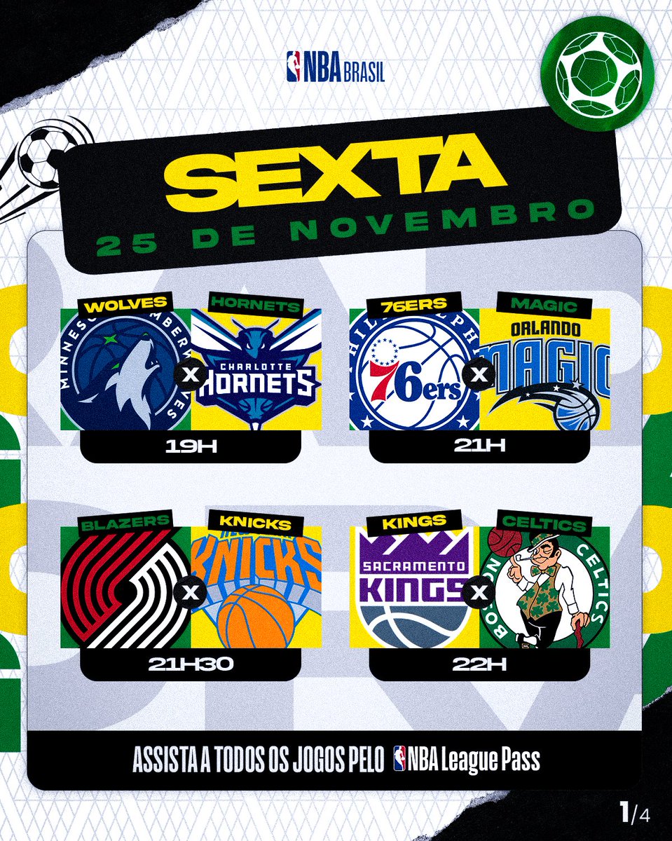 NBA Brasil on Twitter: "SEXTOU COM NBA! 🔥🏀 14 jogos para você curtir com transmissão da ...