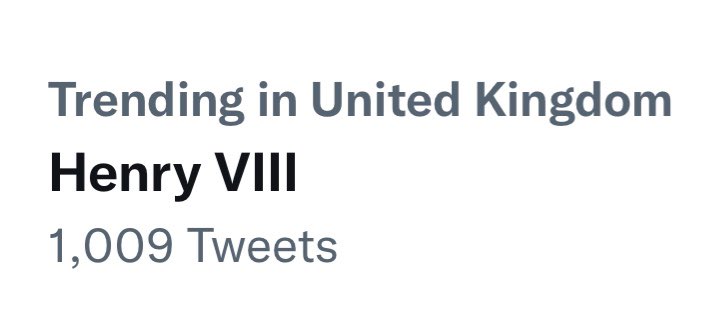 Dr Francis Young on Twitter: "oh no, have I made Henry VIII trend on ...