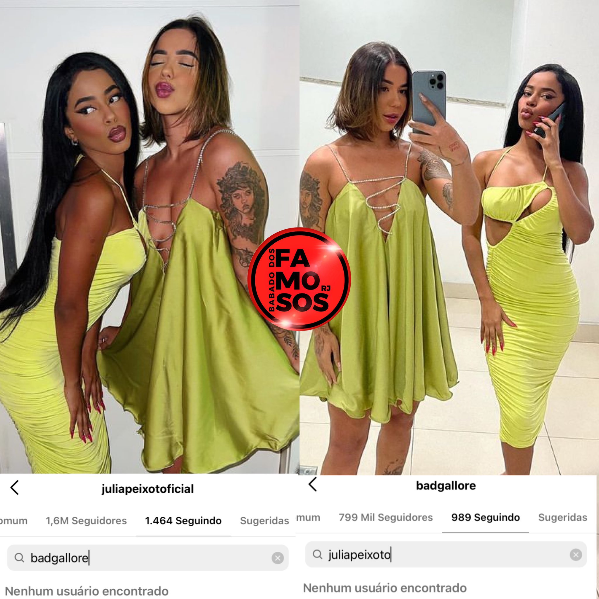 INSTA:@BABADODOSFAMOSOSRJ on Twitter: "EITA! Internautas perceberam que Júlia Peixoto e Lorena ...