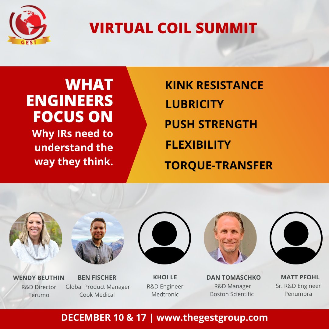 GEST -Global Embolization Symposium & Technologies on Twitter: "The engineers designing coils ...