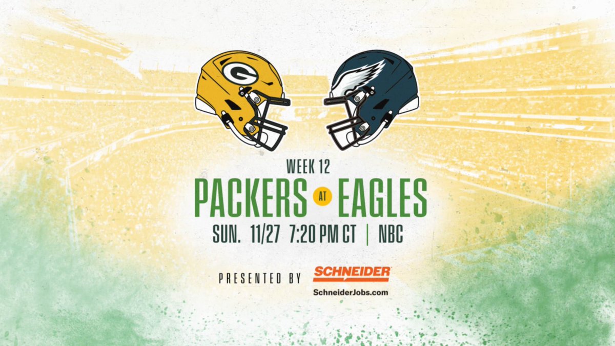 Green Bay Packers on Twitter: "Primed for Sunday Night Football in Philadelphia 🏈 ...