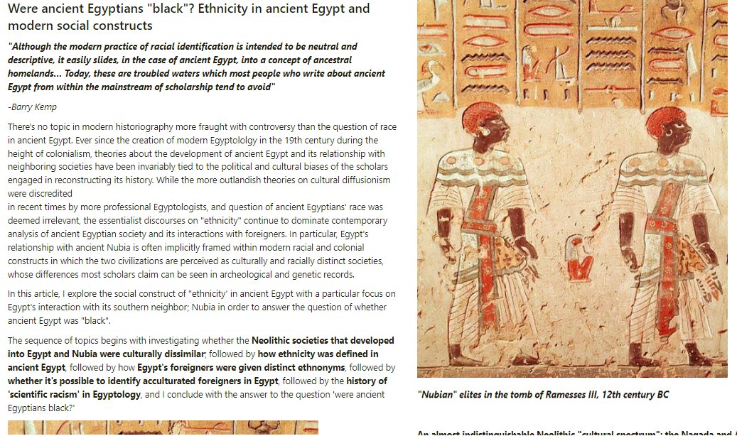 Ancient Egyptian People Race