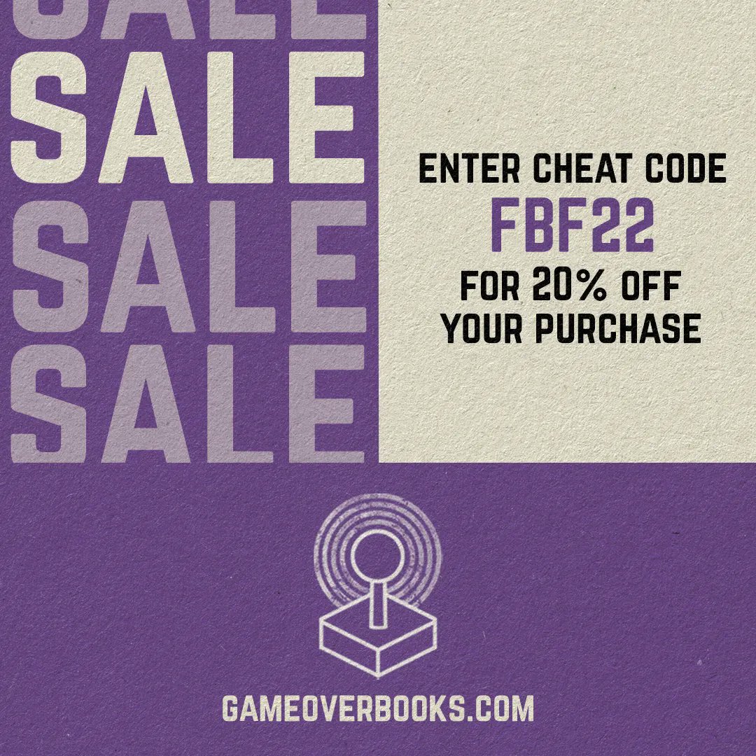 Game Over Books on Twitter: "NOW through 11/28/2022 Use the code "FBF22" for 20% off your entire ...