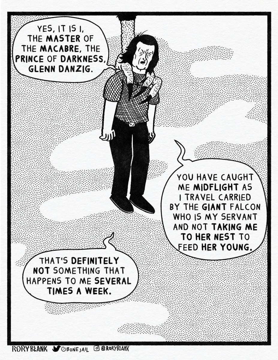 「glenn danzig, carried by falcon (adapted from a dream i had)」Rory ...