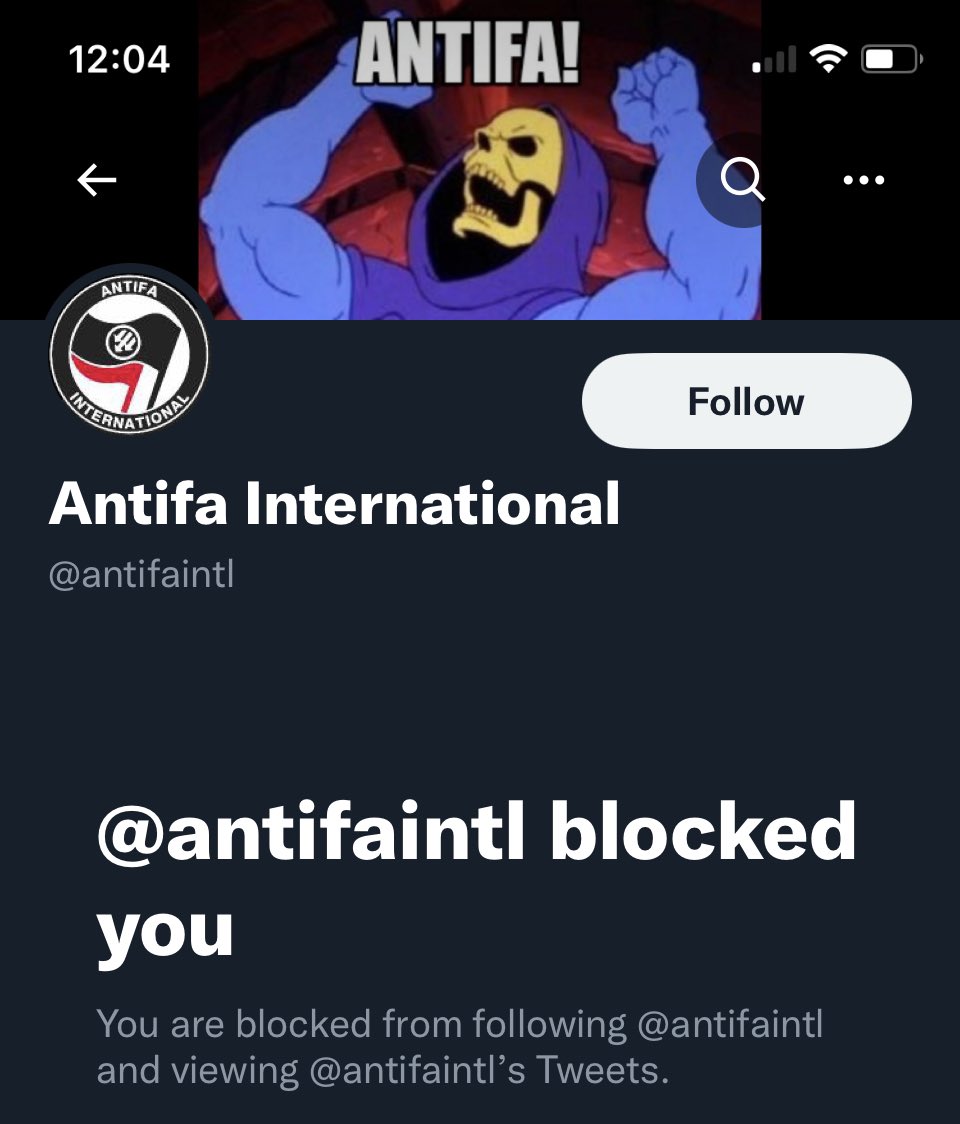 @amuse on Twitter: "You know you’re doing something right when #Antifa blocks you! https://t.co ...