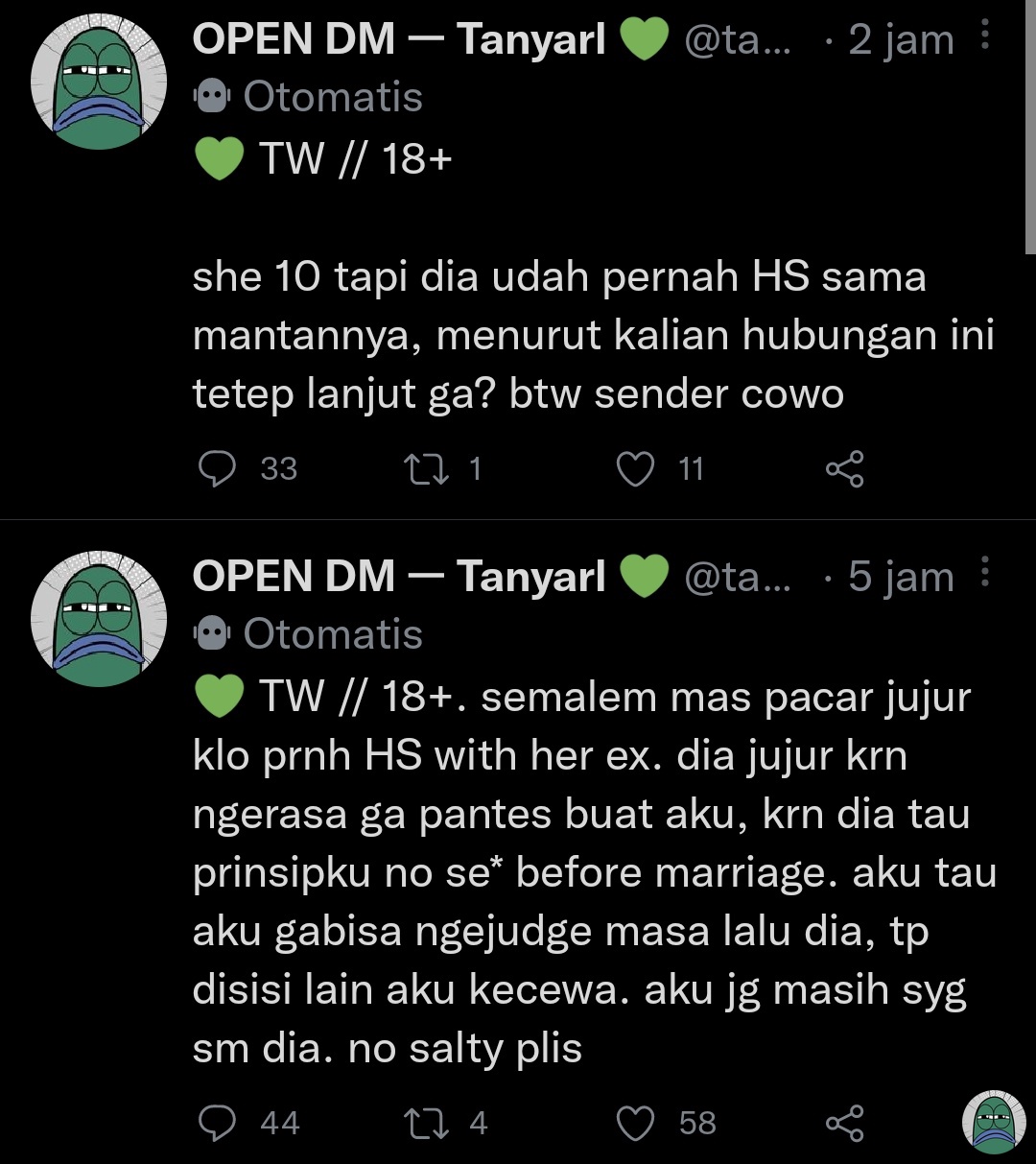 OPEN DM ㅡ Tanyarl 💚 on Twitter: "💚 Eh bisa² twit ini atas bawah tapi ...