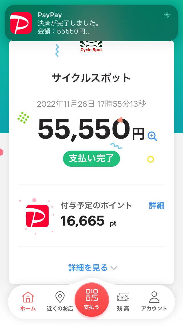 グラフィックぴょん on Twitter: "文京区でPayPayのキャンペーンやってたので、通勤用のチャリを買ったらめちゃポイント入った。 https://t.co/2qaJZDQMeO ...