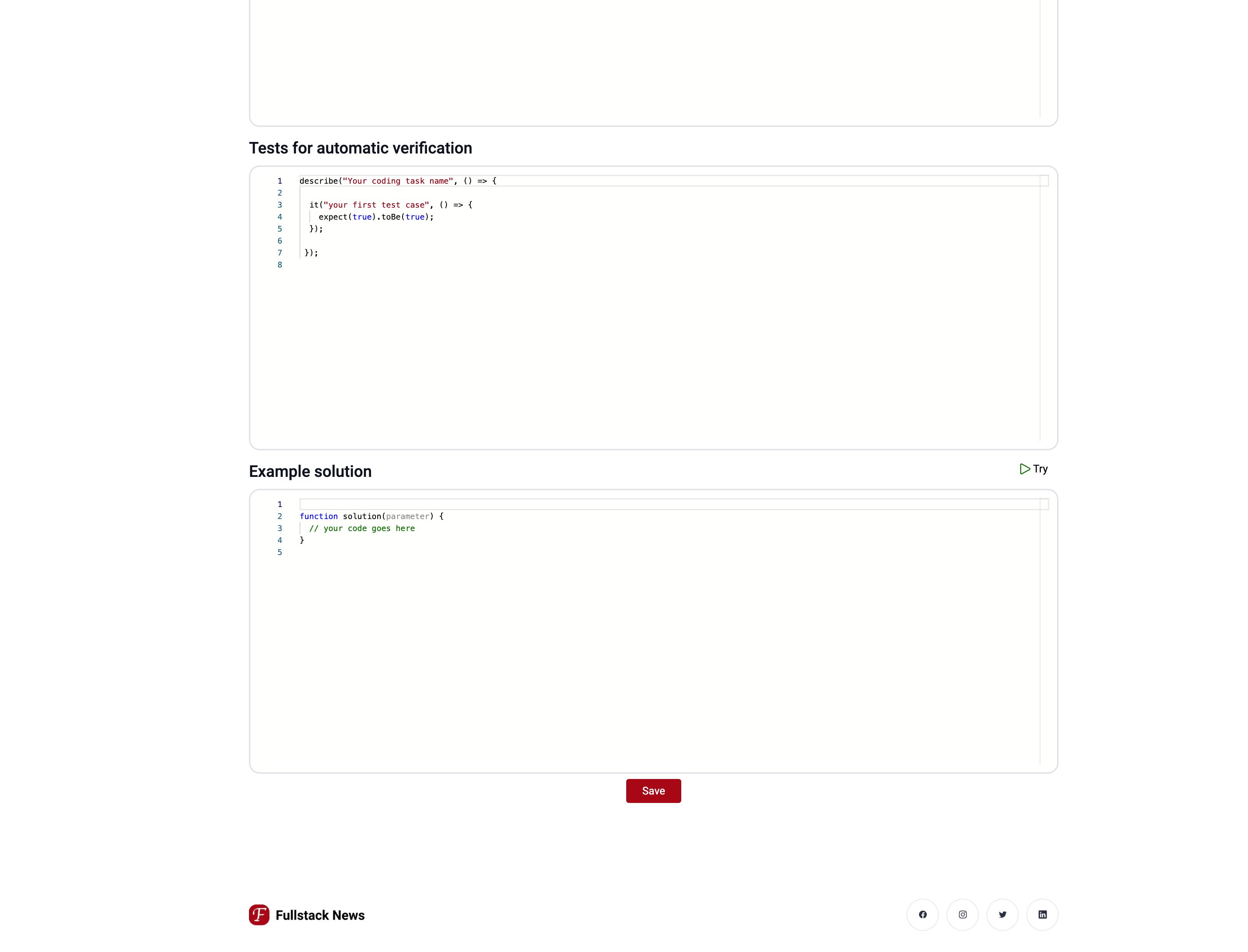 Sebastian Sigl on Twitter: "Day 53/100 Added a menu entry to create coding challenges. So far ...