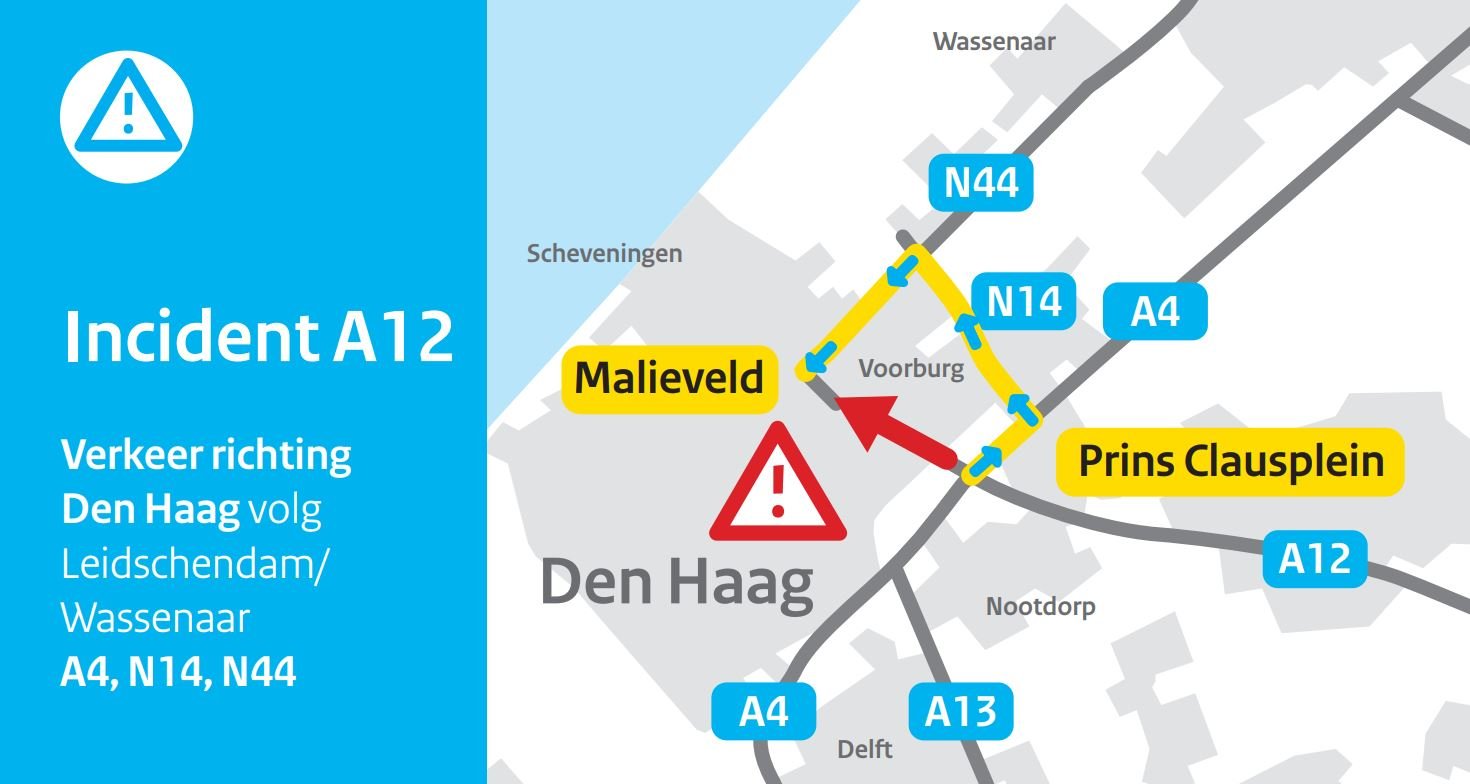 Rijkswaterstaat Verkeersinformatie on Twitter: "Inmiddels is de #A12 ook de andere kant op ...