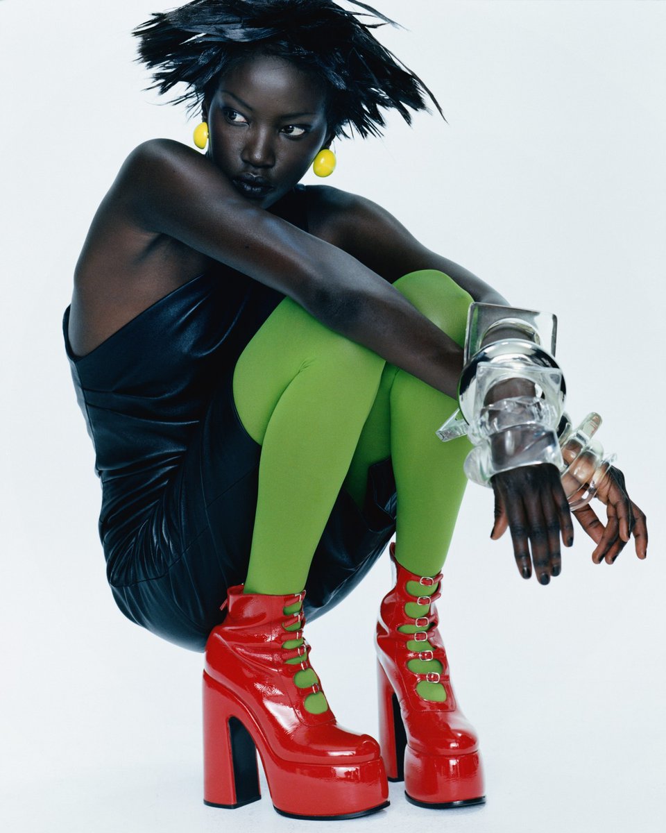 MODELS on Twitter: "Egyptian-born Sudanese American model Anok Yai by Oliver Handlee Pearch for ...