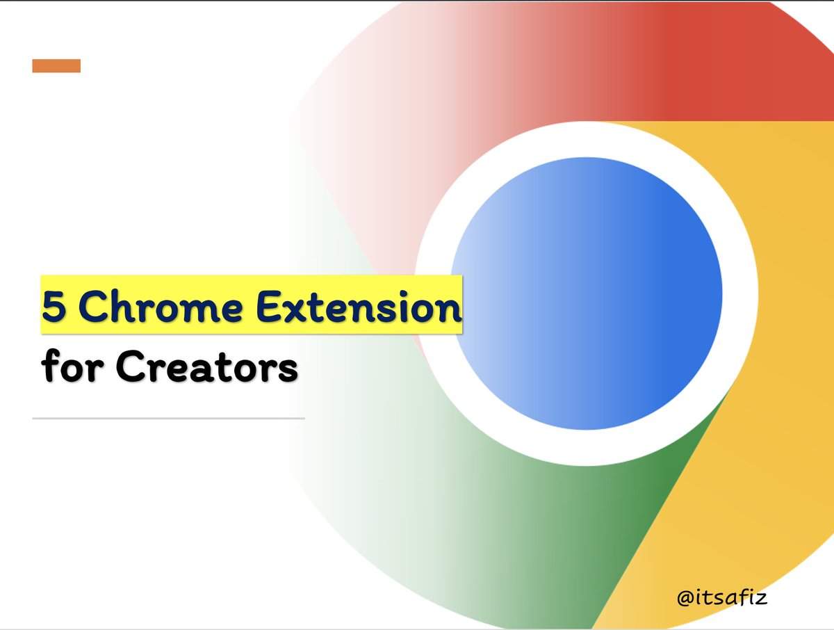 5 Free Chrome Extensions that you don't want to miss. A Thread 🧵👇 ...