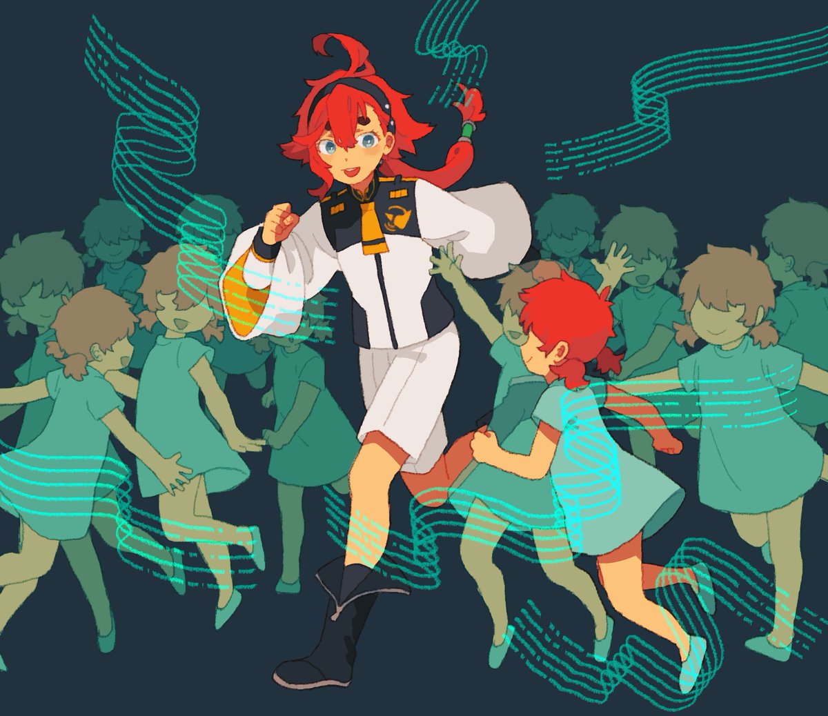 「みんな 水星の魔女 」荳吉のイラスト