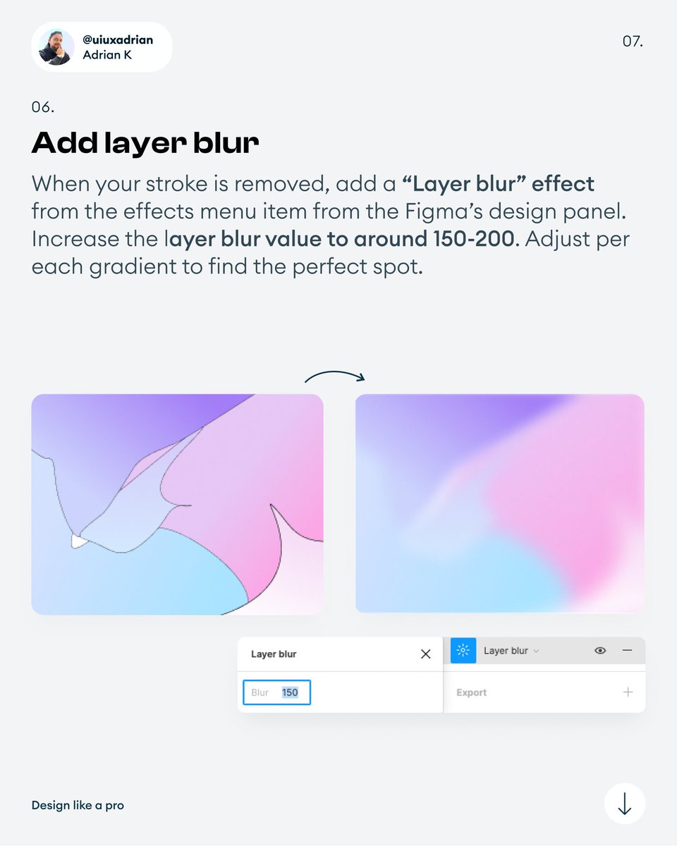 Create beautiful mesh gradients! 🌈 - Thread from UI Adrian @uiuxadrian ...