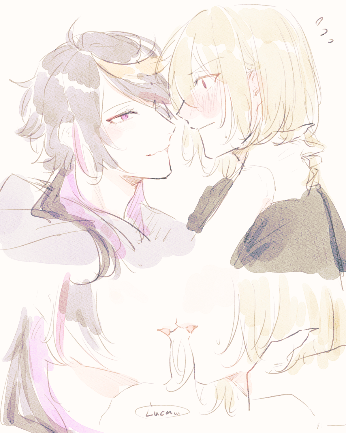 雨月 on Twitter: "#shuca #shuluca 💜💛初吻......... https://t.co/oJEcVcpxsI" / Twitter