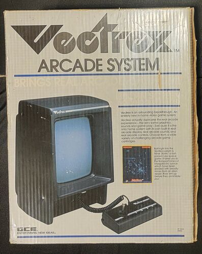 Search & Collect on Twitter: "GCE Vectrex Arcade Game System HP 3000, Sealed Original box! RARE ...