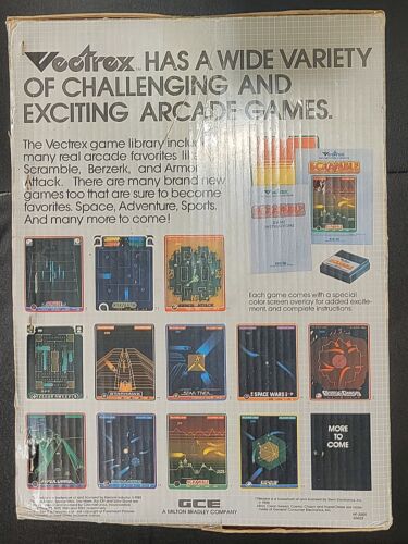 Search & Collect on Twitter: "GCE Vectrex Arcade Game System HP 3000, Sealed Original box! RARE ...