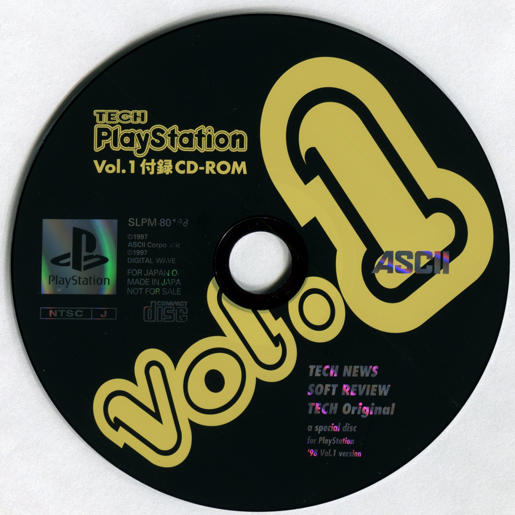 Game Vecanti on Twitter: "New upload! Tech Playstation Vol. 1 special CD-ROM, available on the ...