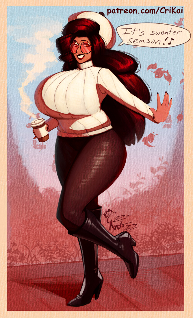 CriKai the Artist on Twitter: "Sweater Ivy"