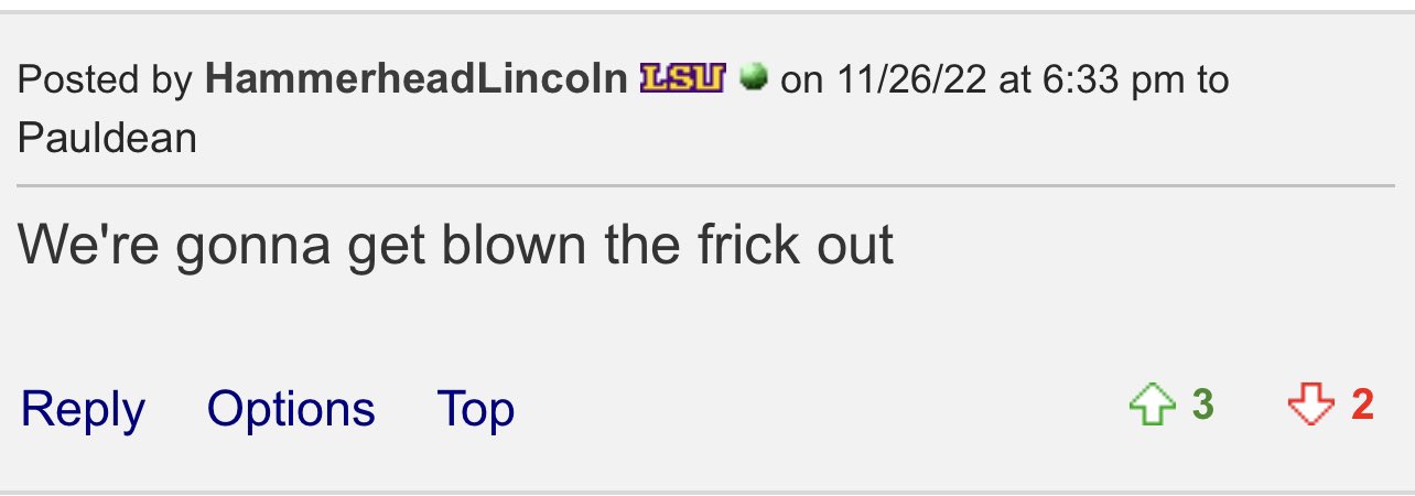 Message Board Geniuses on Twitter: "🚨MELTDOWN ALERT 🚨 #LSU is down 7-0 in the first quarter ...