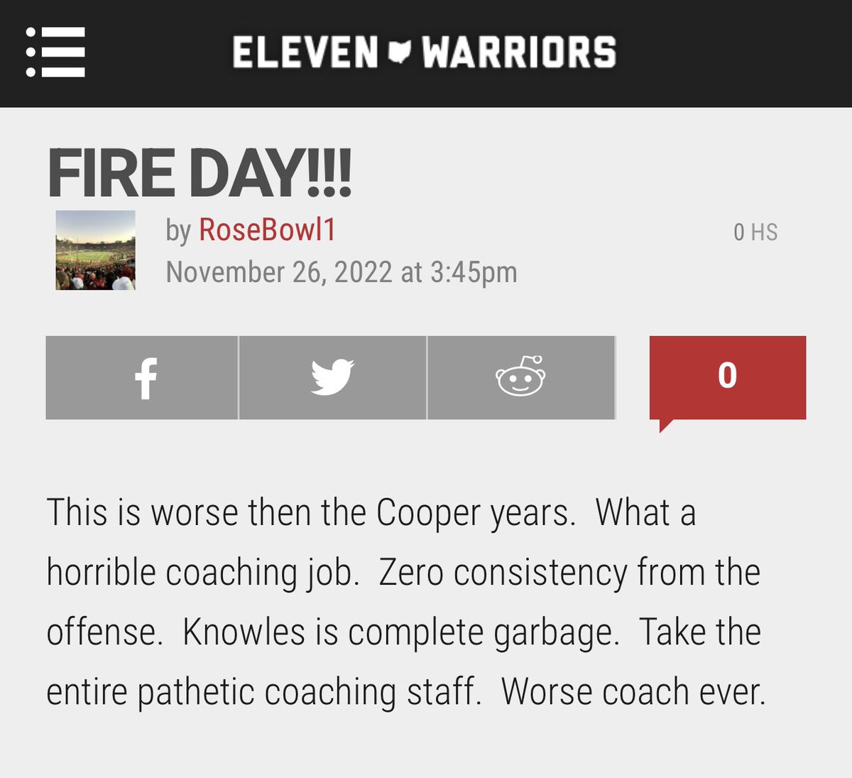 Message Board Geniuses on Twitter: "Bring back Urb. #FireEverybody"