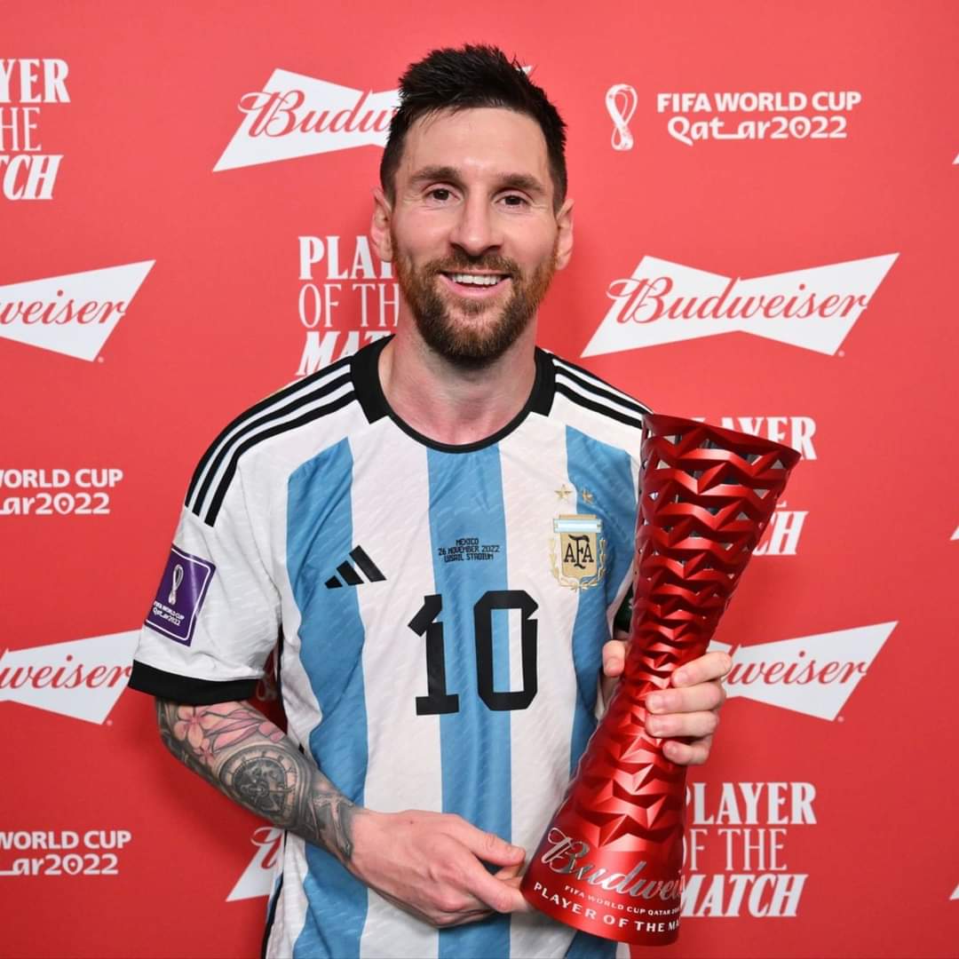 Duesanders on Twitter: "Lionel Messi el MVP en el triunfo clave de Argentina 2-0 ante México ...