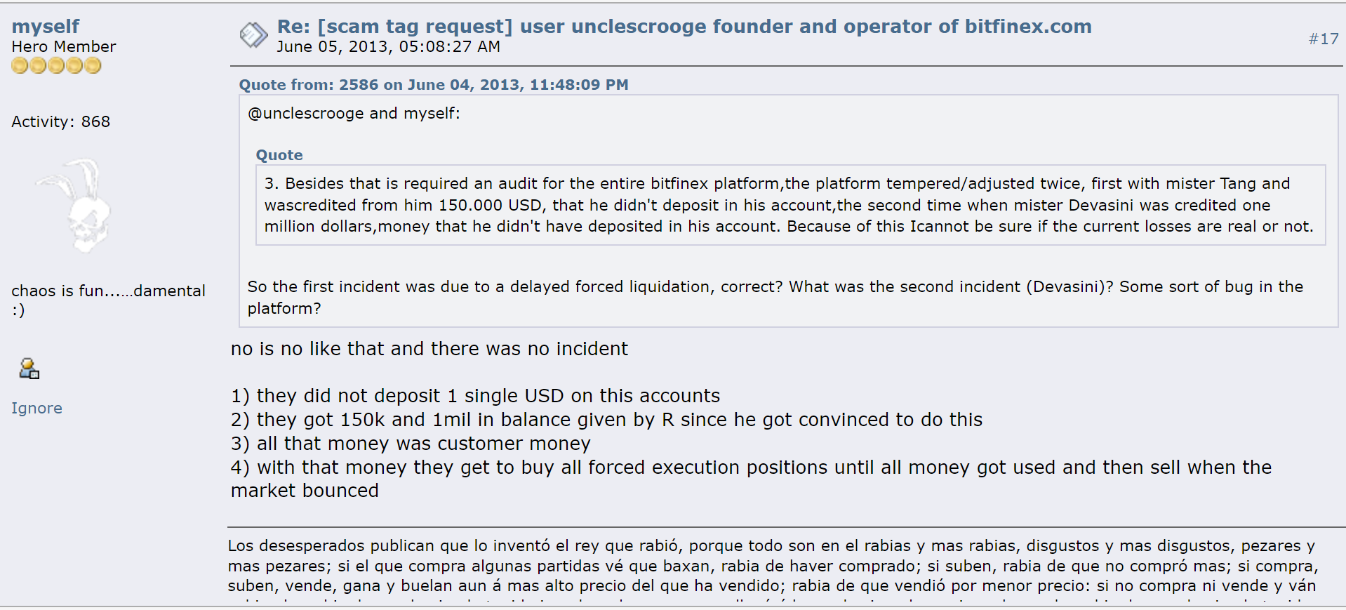 Bitfinex’ed 🔥🐧 Κασσάνδρα 🏺 on Twitter: "Six months after Bitfinex was founded they were already ...