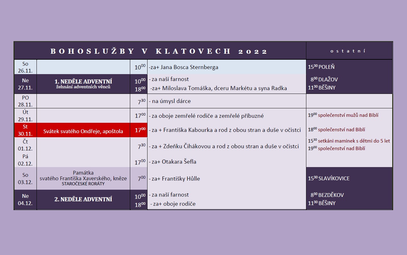 Farnost Klatovy (@FarnostKlatovy) / Twitter