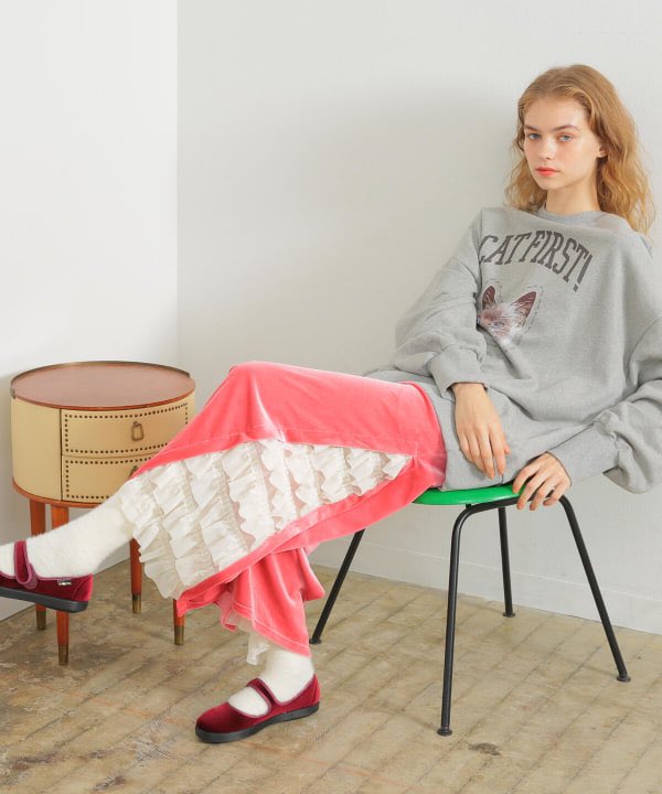 20周年の中川翔子🍒🍉🍫🍇🐈‍⬛🍣 on Twitter: "mmts フリルベロアパンツ 楽ちんゆるっと！ いっぱいはいてます https://beams.co.jp/item/mmts ...