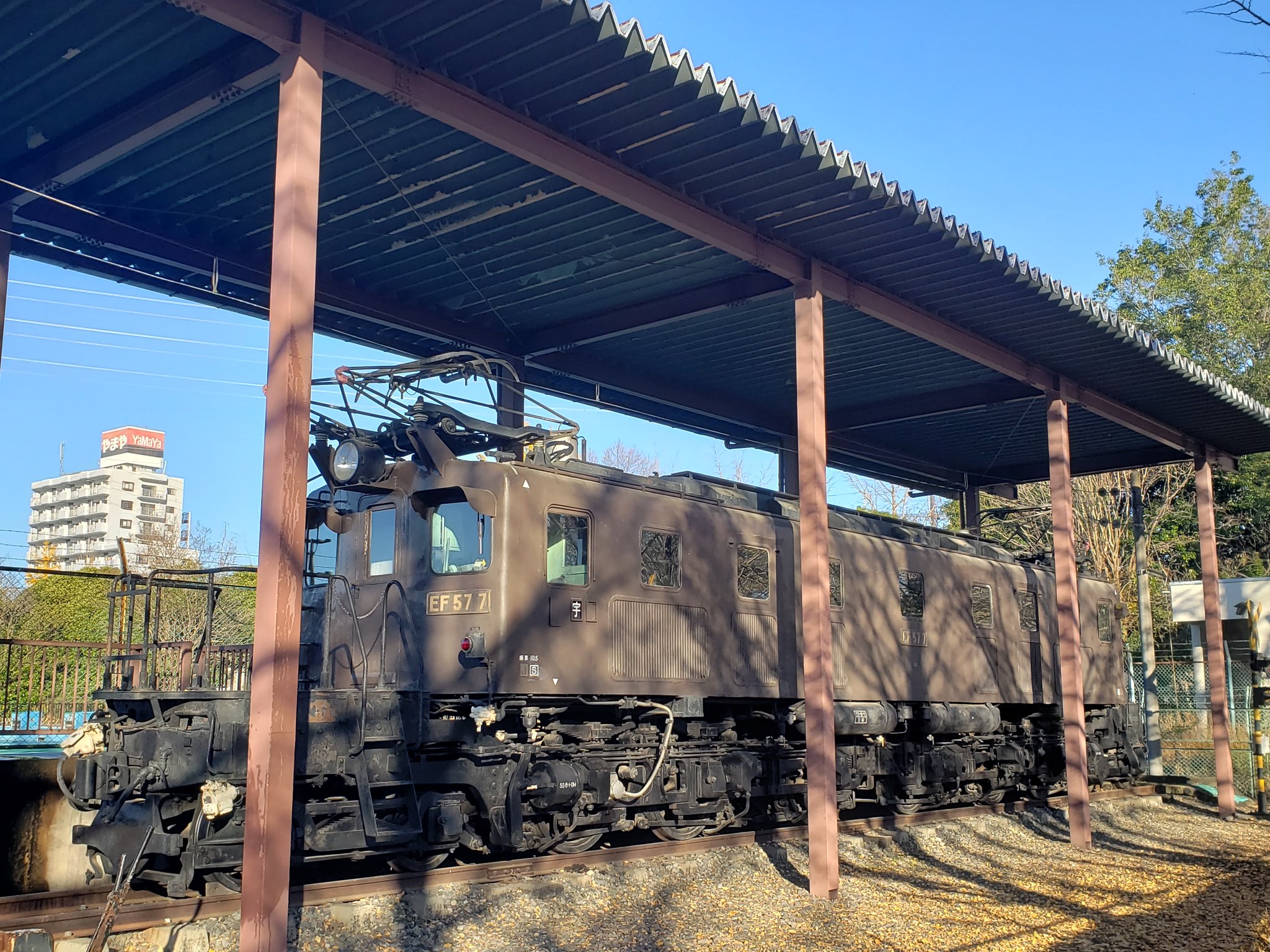 のぞみ309号 on Twitter: "せっかくの宇都宮、保存されているEF57 7号機を見てきました。年に一度、公開してるとかしてないとか。 https://t.co/u94uYsZCS9 ...