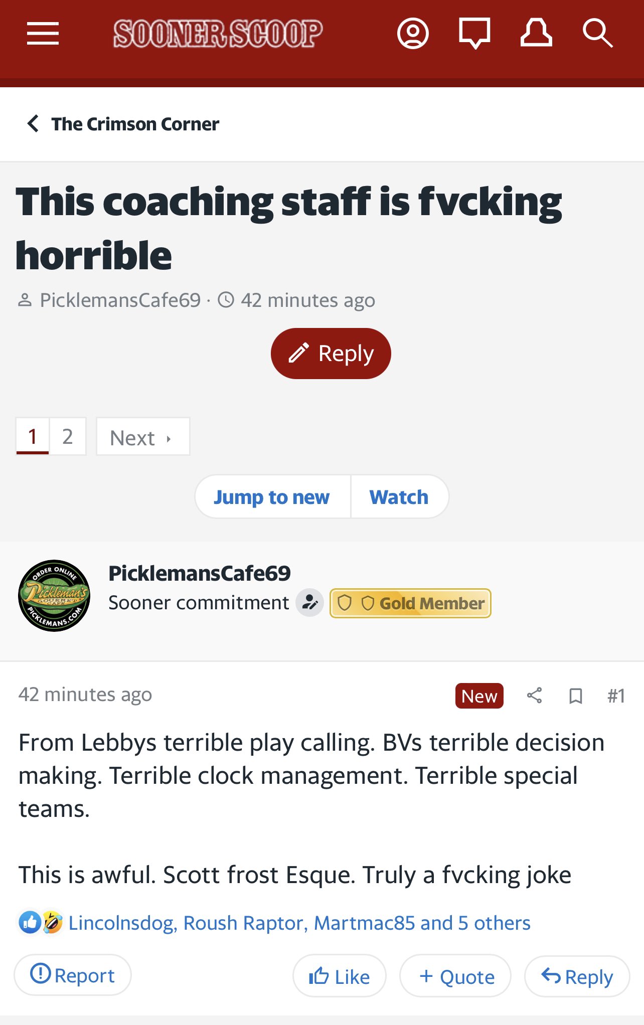 Message Board Geniuses on Twitter: "🚨MELTDOWN ALERT 🚨 #Oklahoma is in a tight game with # ...