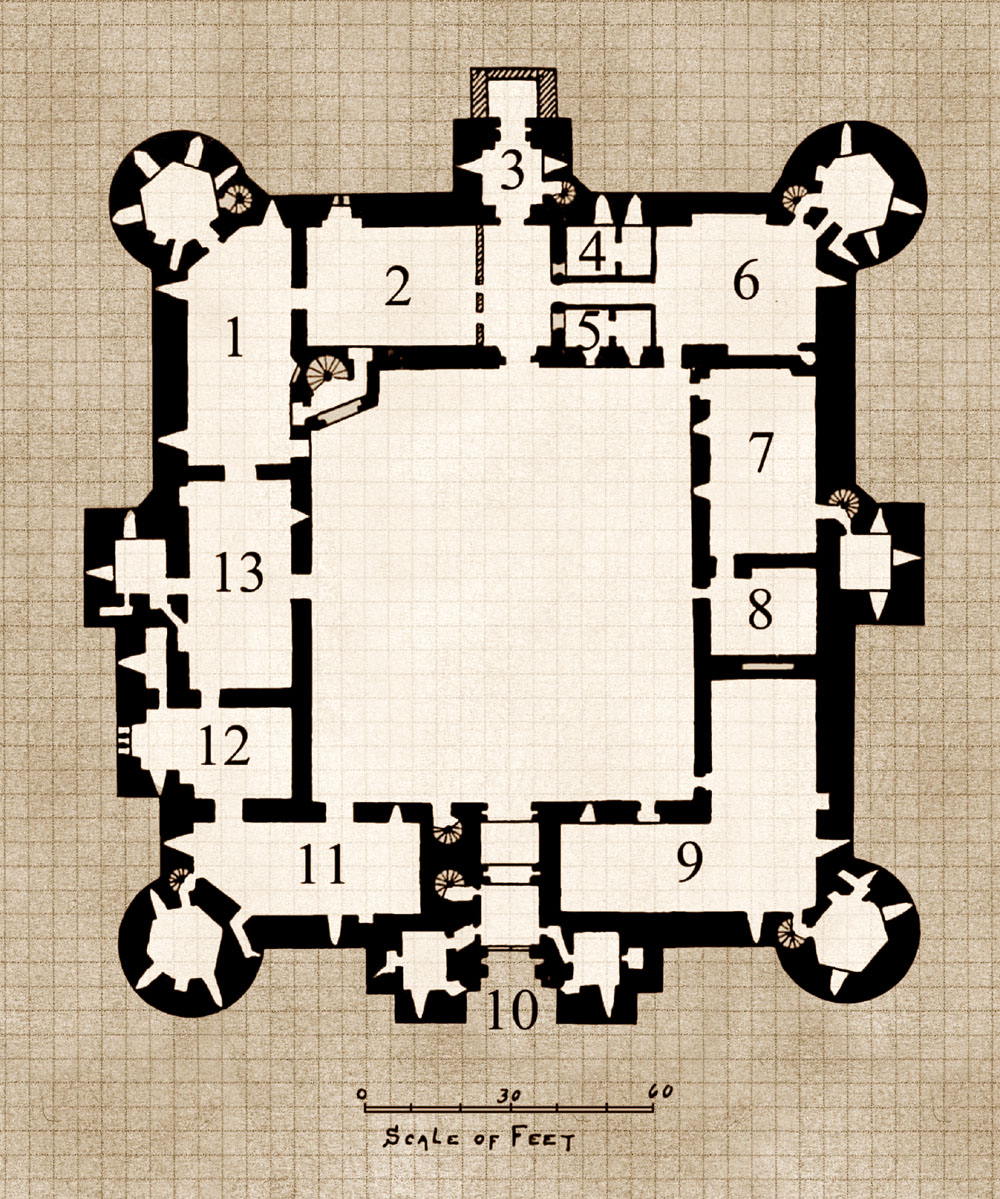 Bodiam Castle Floor Plan