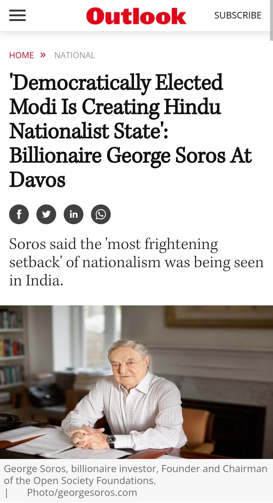 Arun Pudur 🇮🇳 on Twitter: "If you didn't know about George Soros do Google this Hungarian-born ...