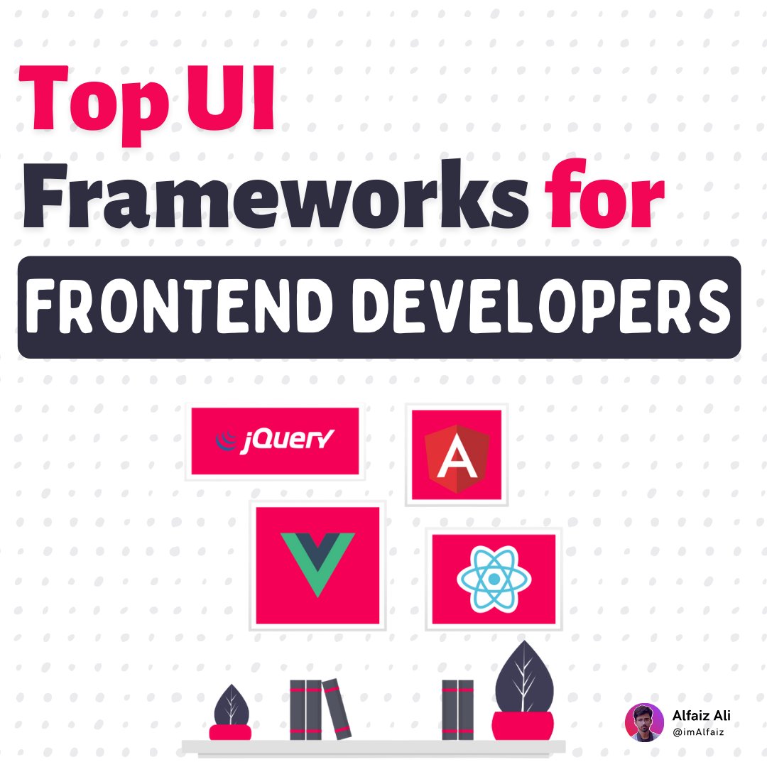 Top UI Frameworks for Frontend Developers 🧵👇 - Thread from Alfaiz Ali ...