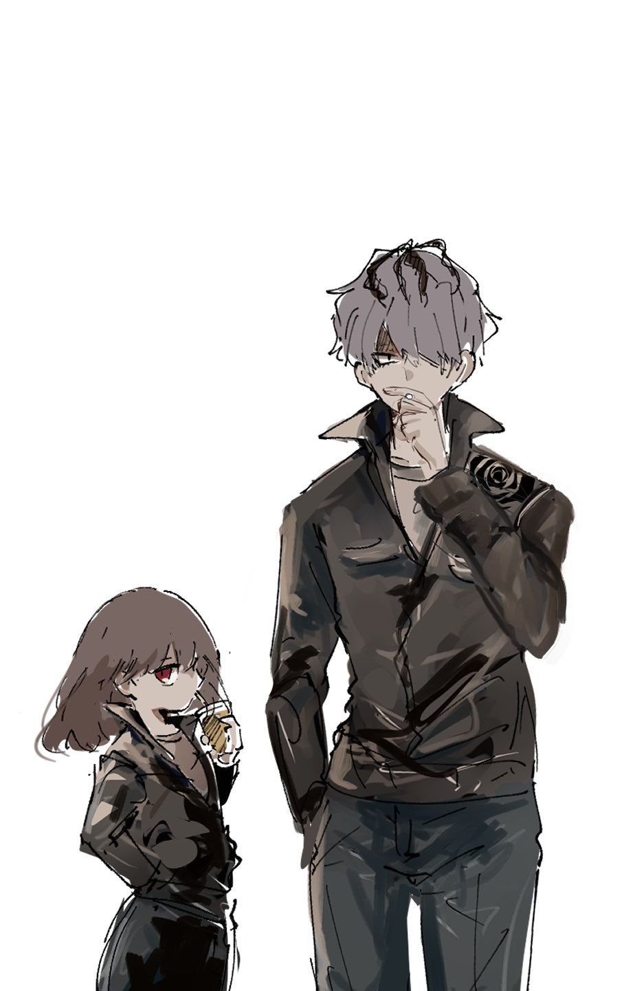 Chickひよきち On Twitter 悪っぽさにチャレンジしても多分1秒後に消滅する二人 T4f1xlyshl Twitter