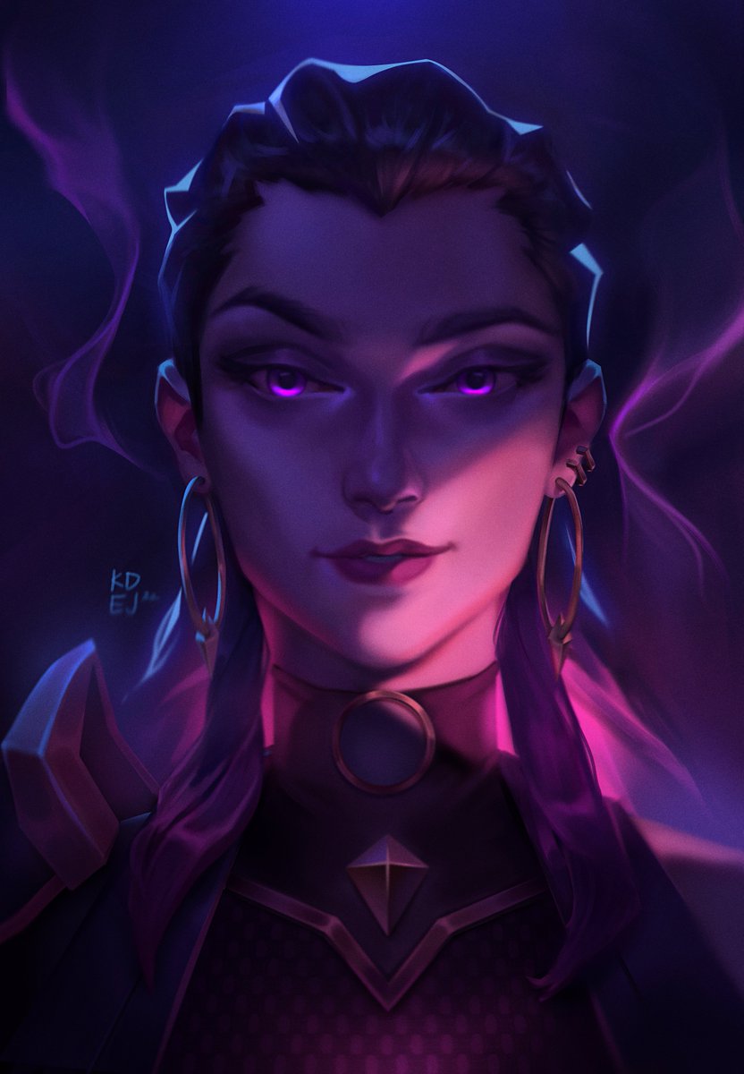 Kdej On Twitter My Queen😈 Reyna Fanart Valorant Valorantfanart