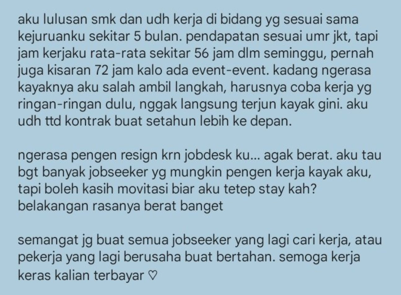 BACA RULES DI (bit.ly/worksfess) on Twitter: "Work! Boleh minta tolong kasih motivasi buat aku ...