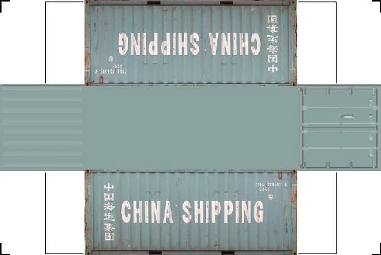 Shipping Container Model Printable Shipping Containers Pack Deal C