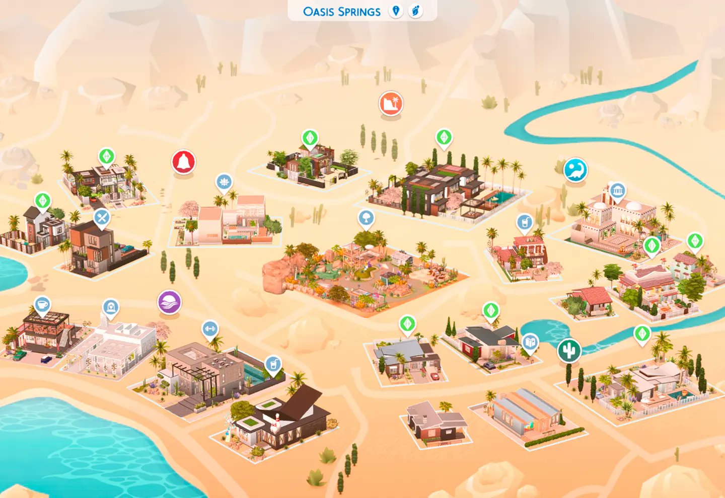 plummysims | elfathiera 🇮🇩 on Twitter: "My Oasis Springs save file is finally here and available ...