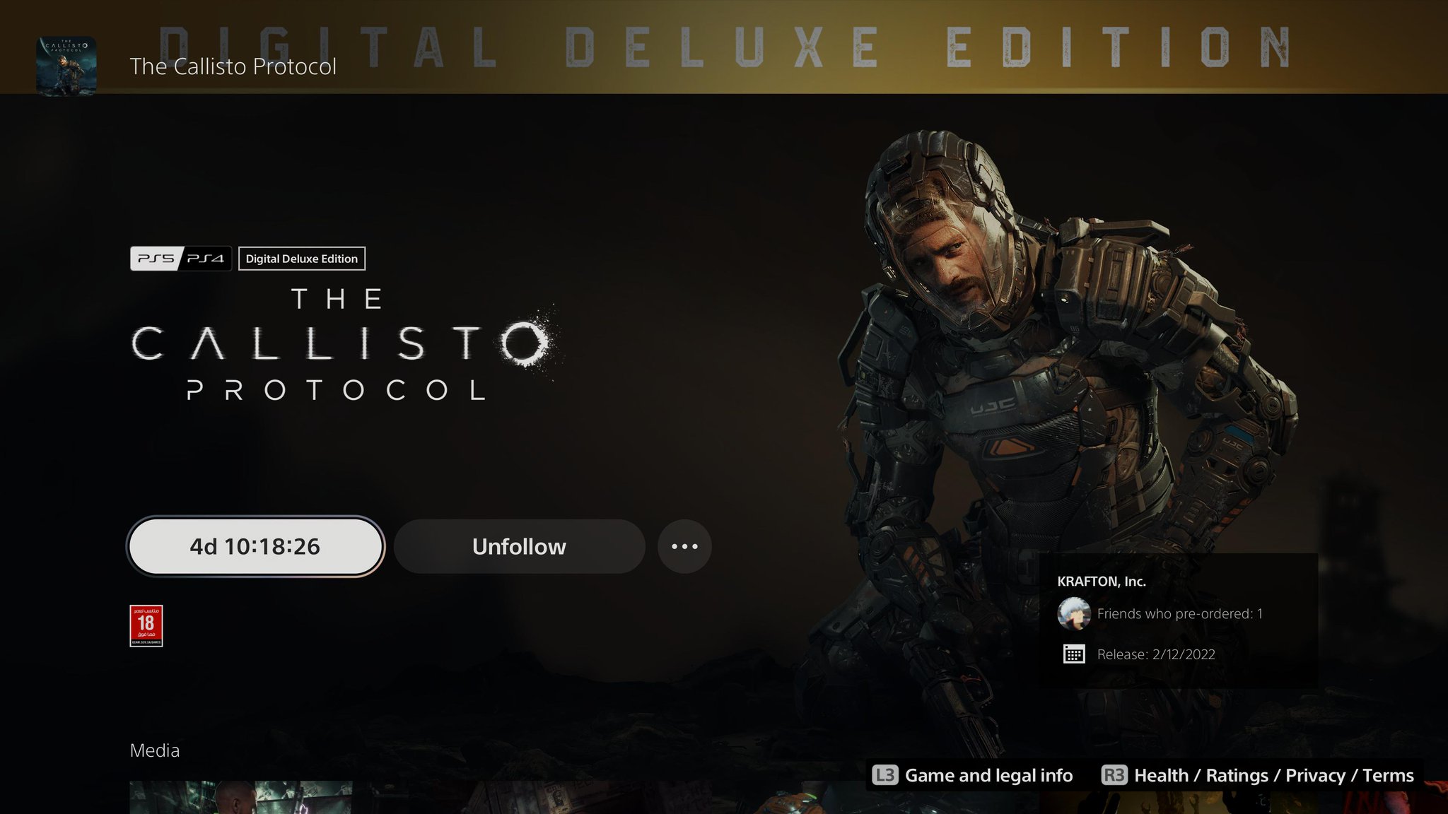 Rakan Yaseen on Twitter: "رسميًا / تم شراء النسخة الفاخرة من لعبة The Callisto Protocol بإذن ...