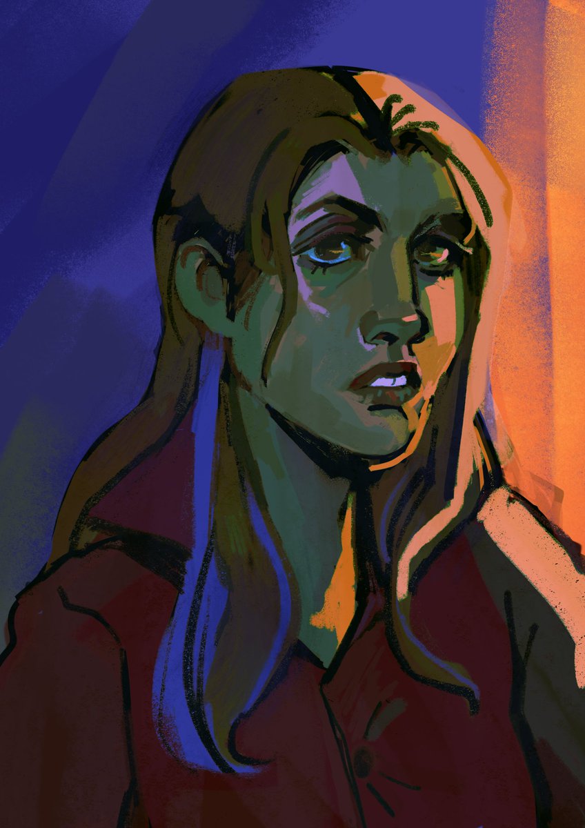 vanya ☃️ c0mms open! on Twitter: "a disco elysium style portrait i did for my friends birthday