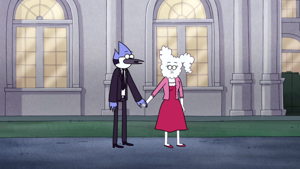 Regular Show Mordecai And Margaret Hug
