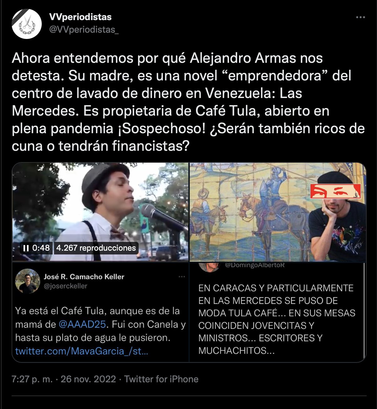 Alejandro Armas Díaz on Twitter: "Bueno, hoy me tocó a mí ser objeto de esta cuenta ...