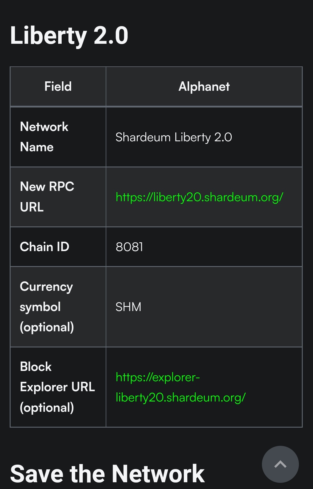 Shardeumkings (🐈,🚀) on Twitter: "Looking for how to add shardeum Liberty 2.0 network to your ...