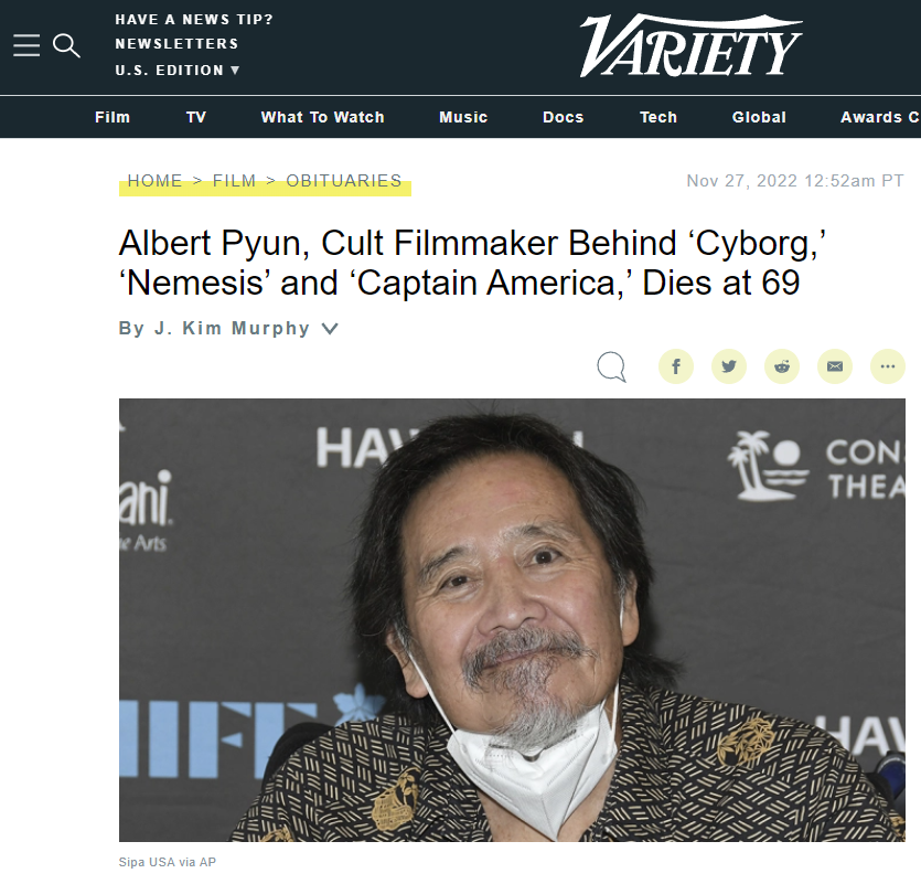 Win98 Tech Support on Twitter: "Albert Pyun has passed away so do yourself a favour and watch ...