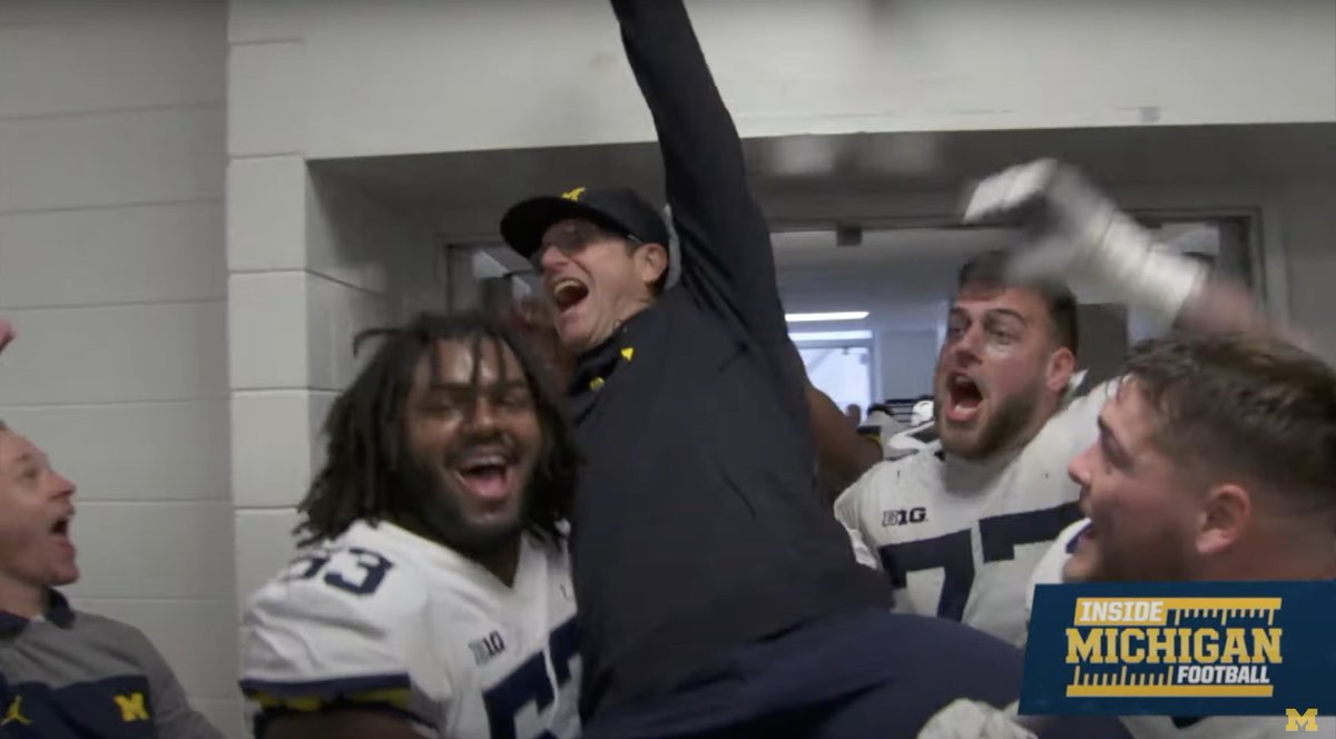 Clayton Sayfie On Twitter Iconic Michigan Players Carry Jim Harbaugh