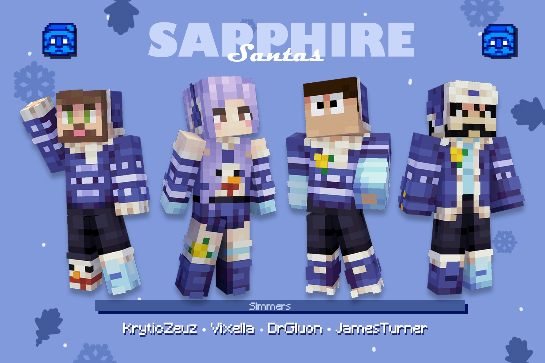 Specter🎗 ️ MCC skins on Twitter: "More MCC 28 skin!! SIMMERS 🔵🎅Sapphire Santas🎅🔵 [Rt's are ...