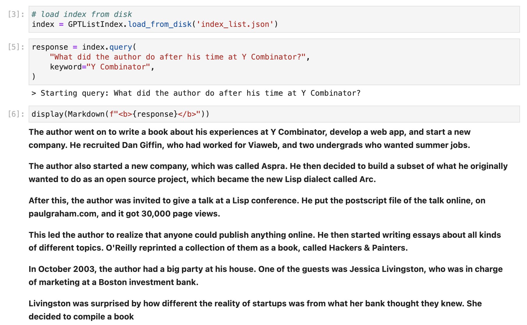 Jerry Liu on Twitter: "GPT Index can help simulate Ctrl+F lookup in an external data source. For ...
