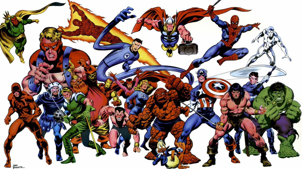 Alex Ross on Twitter: "RT @BillRosemann: A master class @Marvel 101 pin-up by the legendary John ...