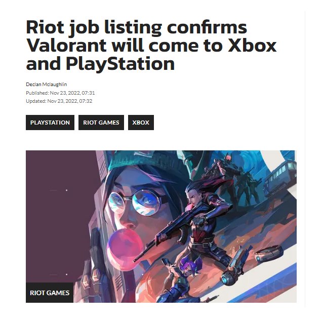 PlayerIGN on Twitter: "Leak / Rumor: Riot Games' Valorant Mobile project to release 2024. News ...